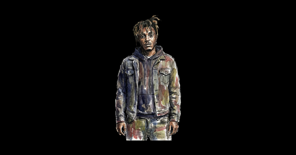water colour juice wrld fan art - Juice Wrld - Sticker | TeePublic