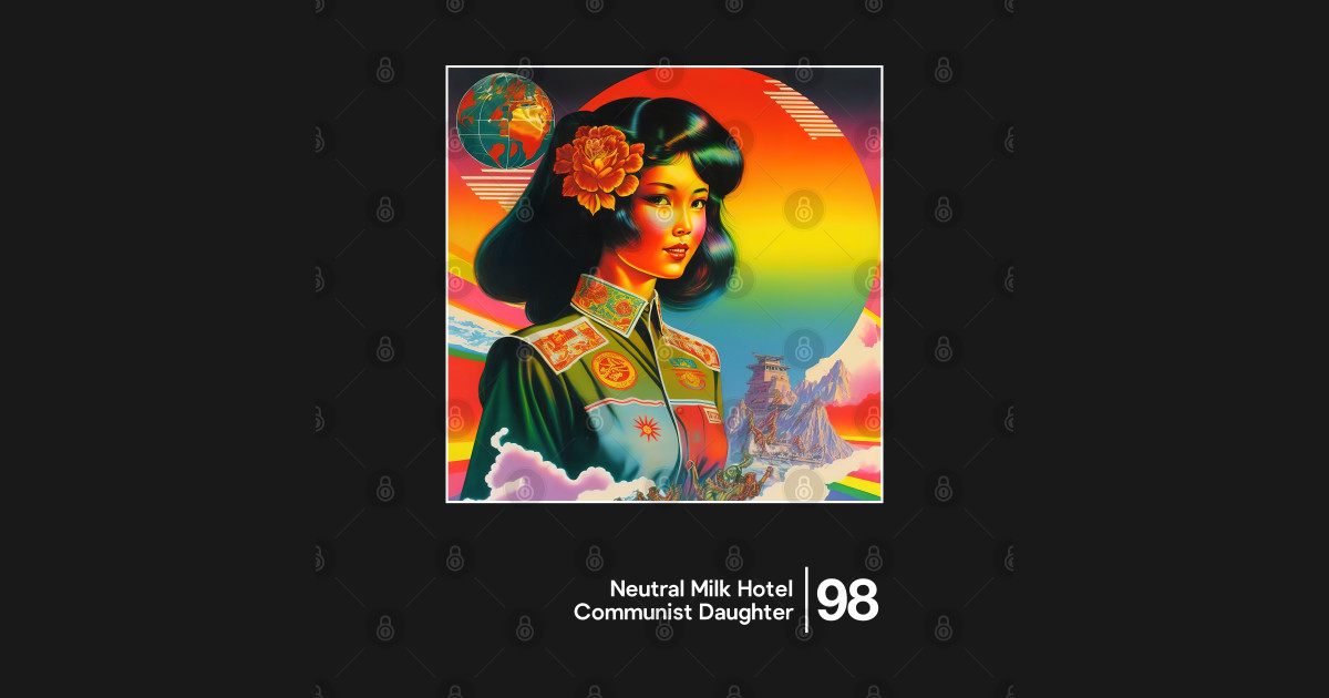 Neutral Milk Hotel - Communist Daughter / Minimal Style Graphic Artwork ...