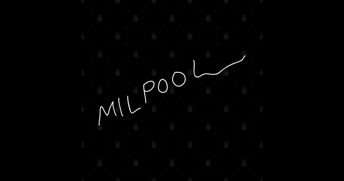 Milpool - Leg Cast Signature (White Print) - Milhouse - Sticker | TeePublic