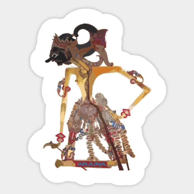 Arjuna Puppet Java - Arjuna Puppet Java - Sticker | TeePublic