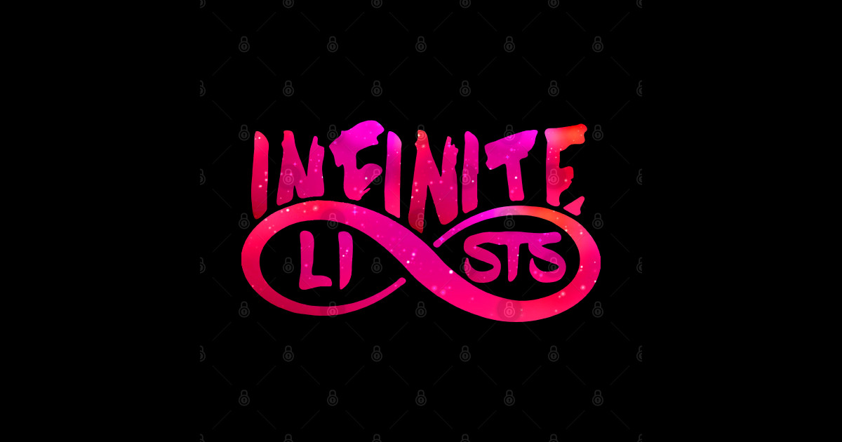 infinite lists merch - Infinite Lists - Sticker | TeePublic