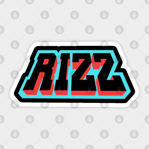Dramatic Rizz Text - Rizz - Sticker | TeePublic