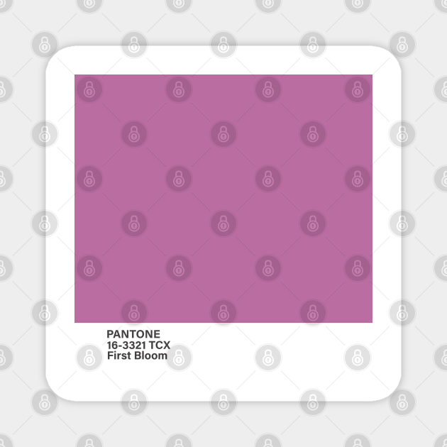 pantone 16-3321 TCX First Bloom - Pantone Color - Magnet | TeePublic