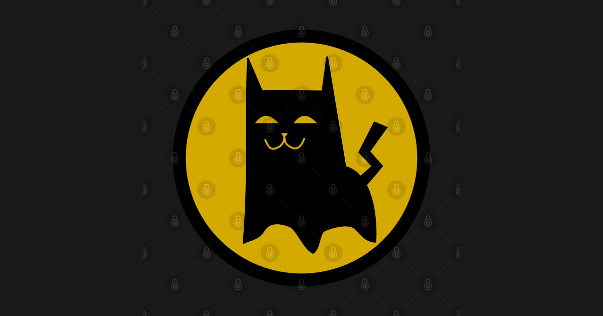 Cute Batcat Symbol | Shadow | Kitten | Kitty Cartoon - Kitty - T-Shirt ...