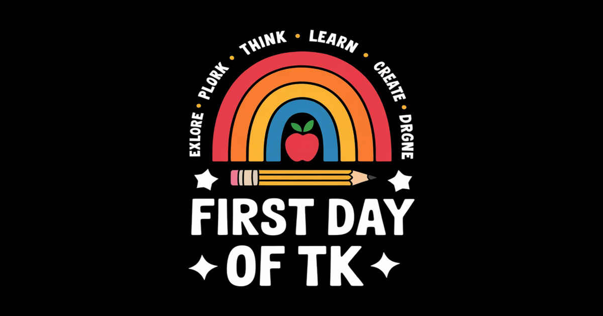 First Day Of TK Teacher Transitional Kindergarten Student - First Day ...