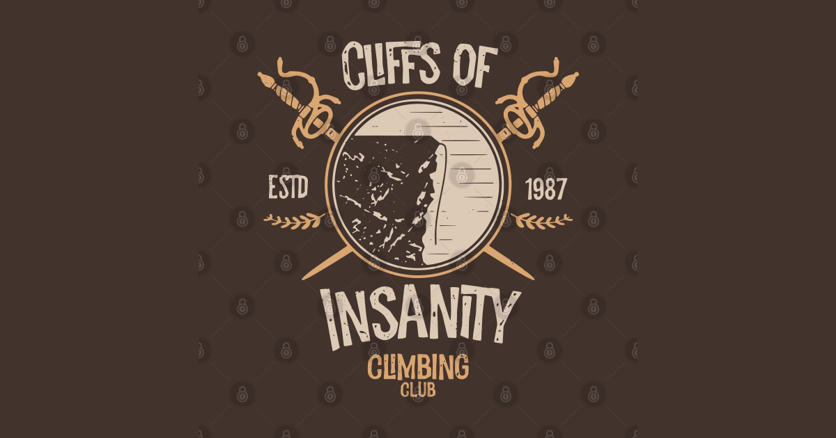 Cliffs Of Insanity Climbing Club - The Princess Bride - T-Shirt | TeePublic