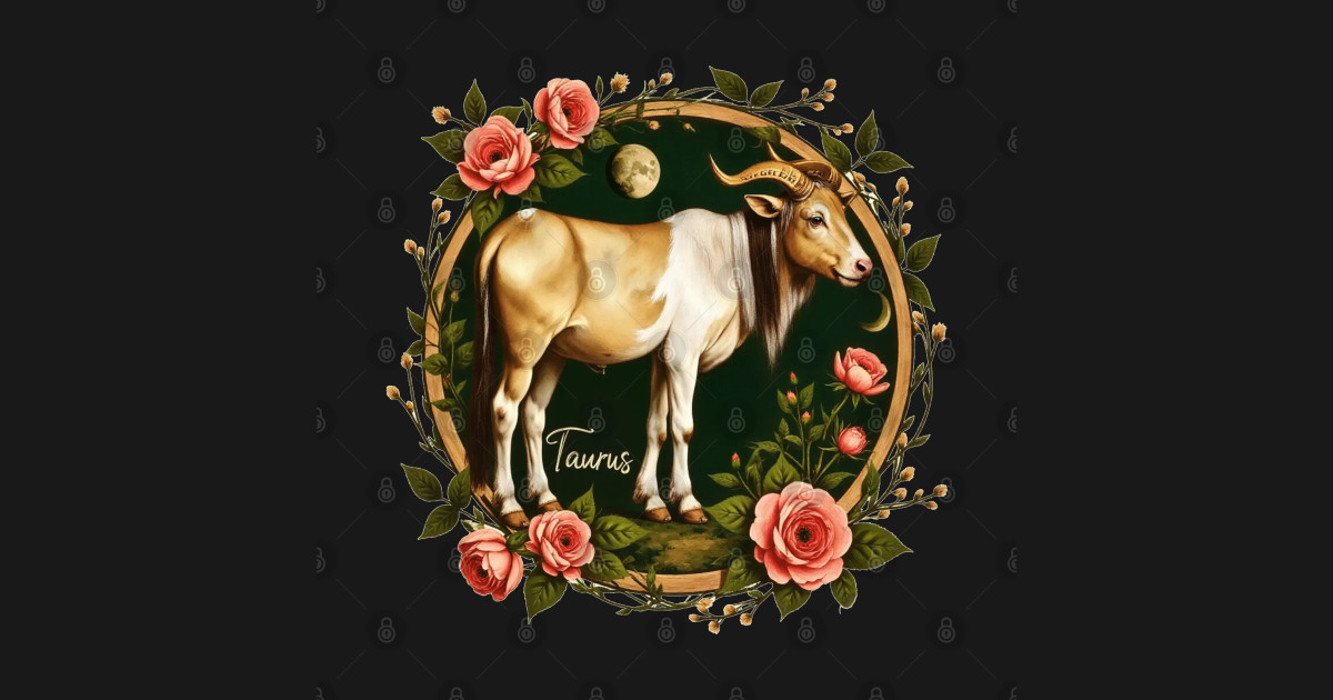Taurus Zodiac Sign – Boho Floral Art for Grounded Souls ...