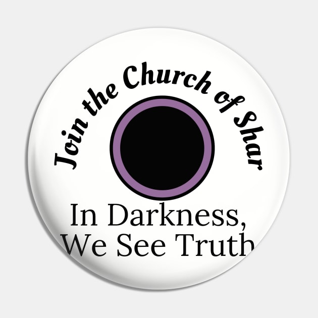 Church of Shar! The Goddess of Darkness and Night - Shadowheart - Pin ...