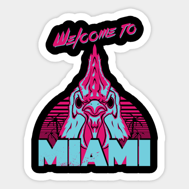 Welcome to Miami - I - Richard - Hotline Miami - Sticker | TeePublic