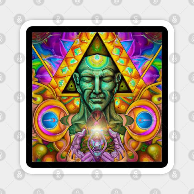 psychedelic head art