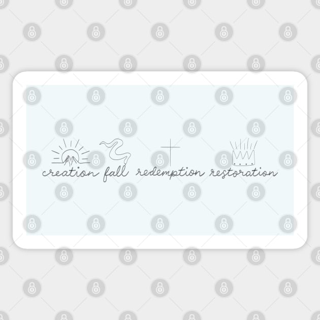 The Bible Story: Creation, Fall, Redemption, Restoration Modern ...