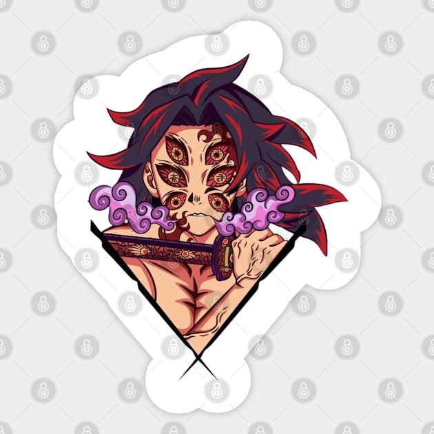 Kokushibo first upper moon - Kokushibo Demon Slayer - Sticker | TeePublic