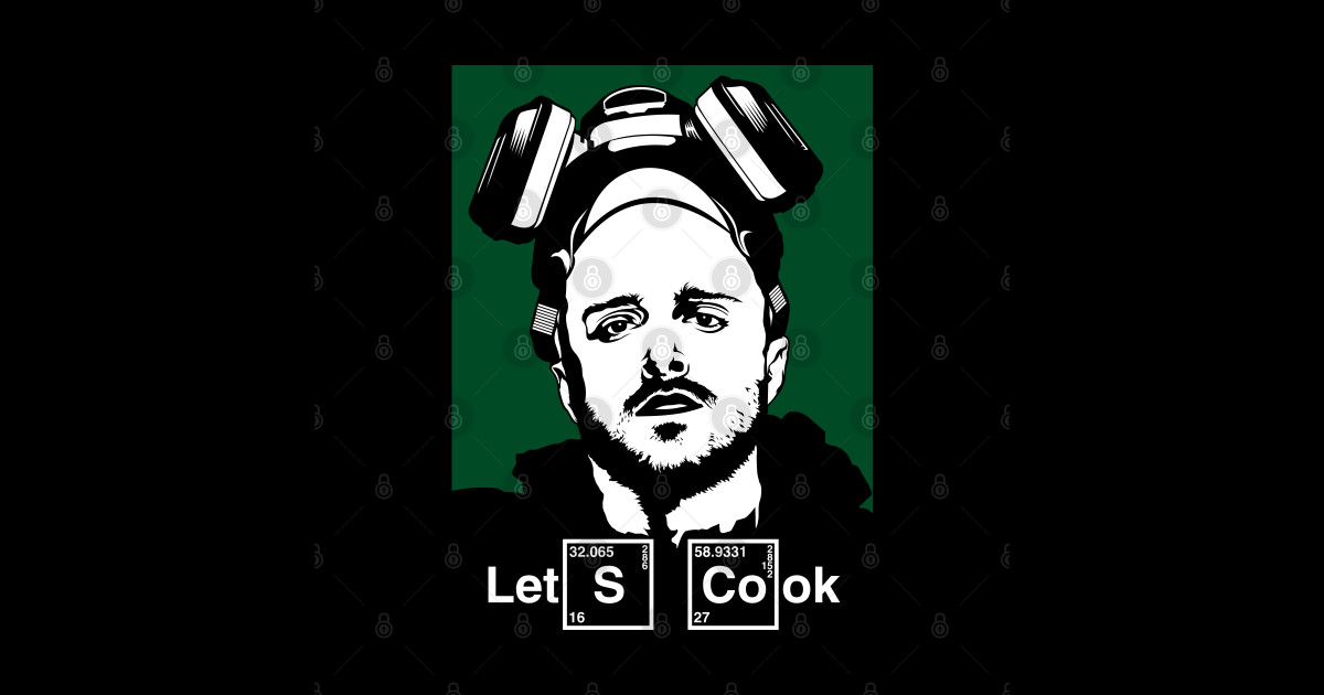 Let's Cook; Jesse Pinkman Edition - Jesse Pinkman - Sticker | TeePublic