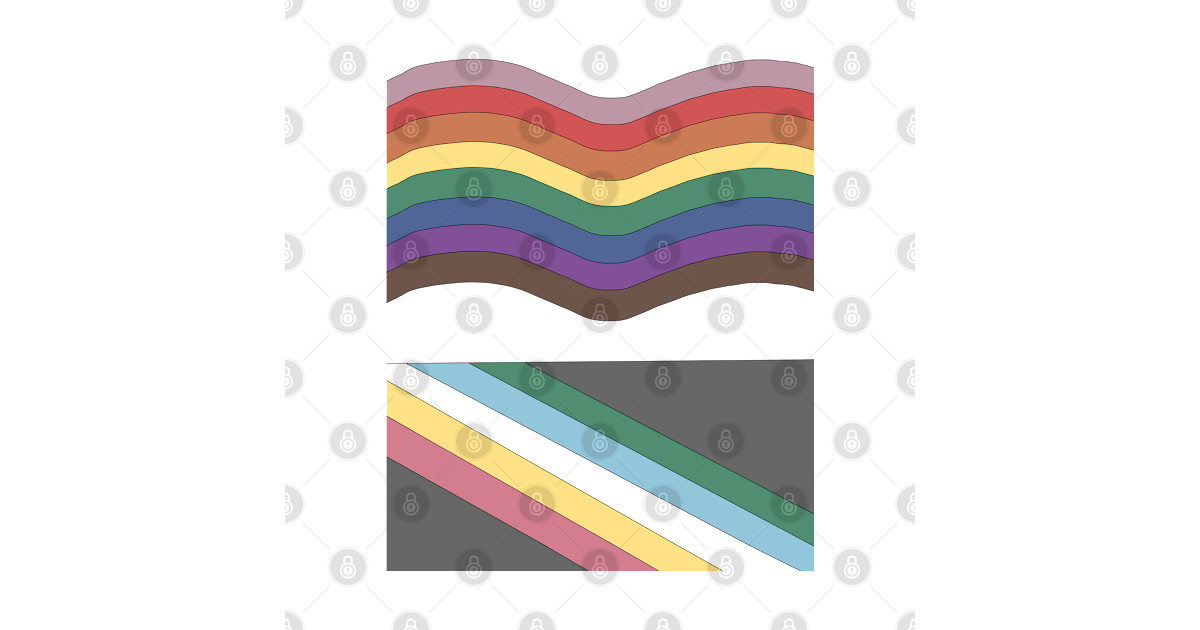 Disability Rainbow Pride Flag Wavy - Disability Pride - T-Shirt | TeePublic