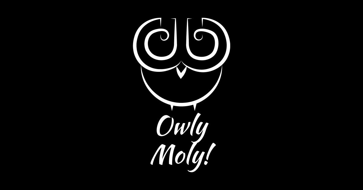 Owly Moly - surprised Owl Design - Holy Moly - Sticker | TeePublic