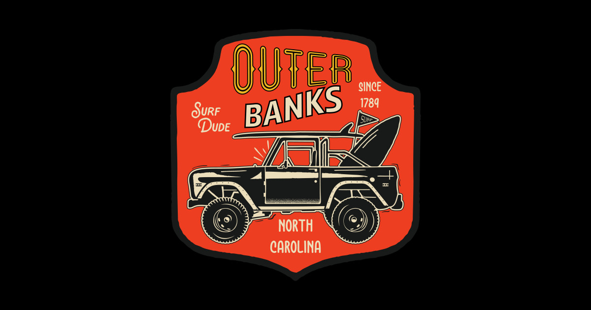 Outer Banks Red Badge - Obx Stuff - Magnet | TeePublic