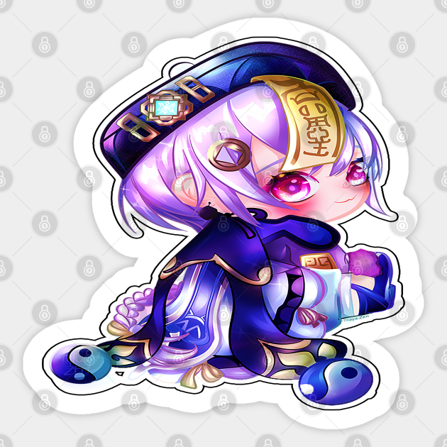 Qiqi Genshin Chibi - Genshin Impact - Sticker | TeePublic