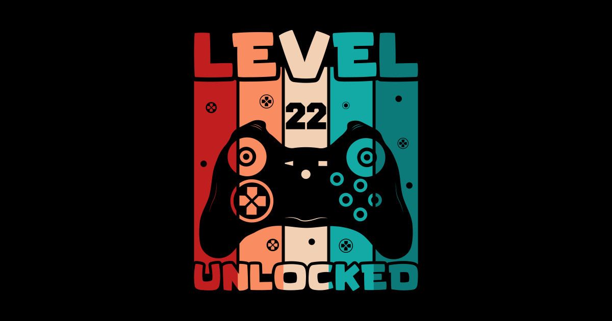 Level 22 Unlocked - Level 22 Unlocked - T-Shirt | TeePublic