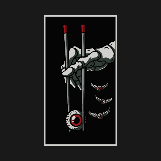 Weirdcore Aesthetic Skeleton Chopsticks Eyeball - Weirdcore - T-Shirt ...