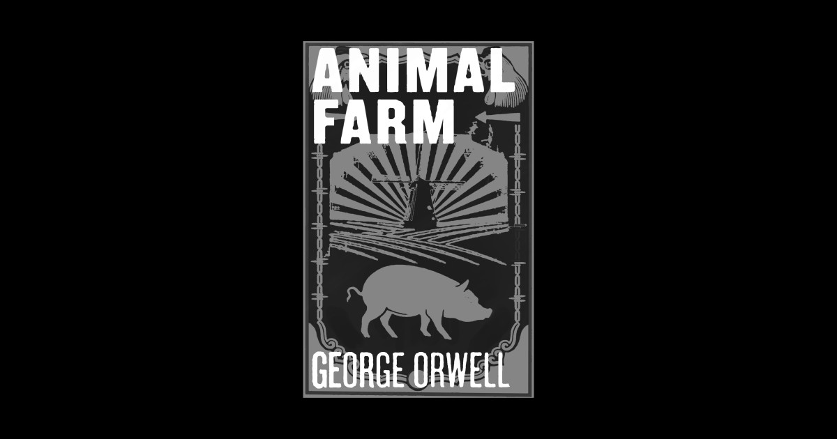 animal farm - Book - Sticker | TeePublic