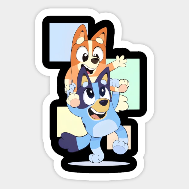 Bluey - Funny Bluey Funny Bluey - Sticker | TeePublic