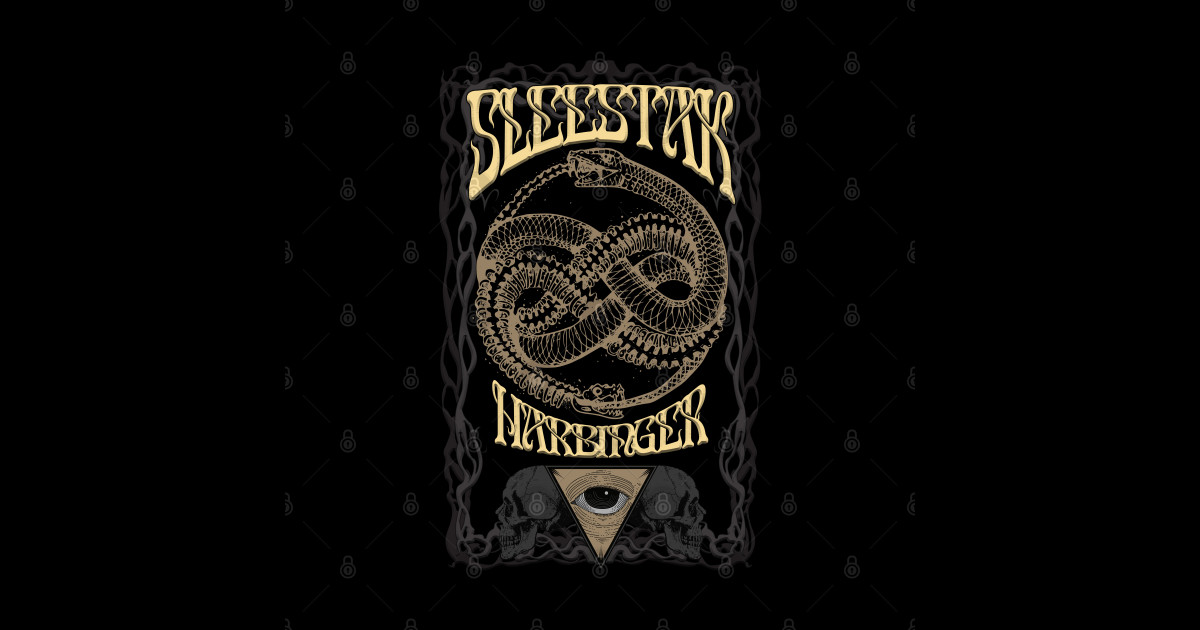 SLEESTAK- Harbinger - Ouroboros Design Doom Metal - Sleestak - Sticker ...