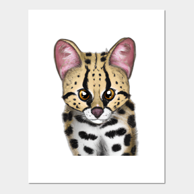 Cute Margay Drawing - Cute Margay - Posters and Art Prints | TeePublic