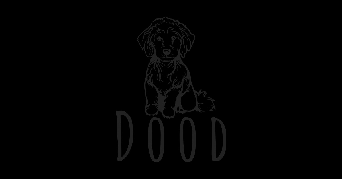 Cute Dood Dog - Goldendoodle Gift - Sticker | TeePublic
