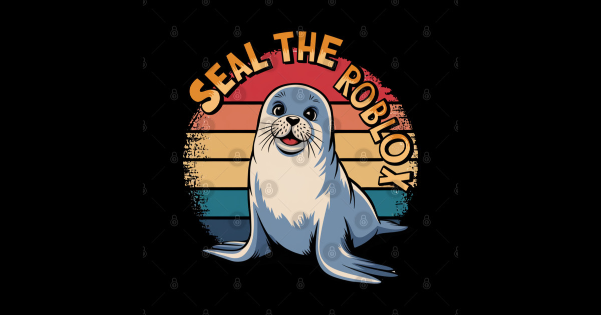Roblox Seal Vintage - Roblox Kids - Sticker | TeePublic