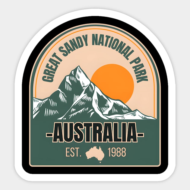 Great Sandy National Park - Great Sandy National Park - Sticker | TeePublic