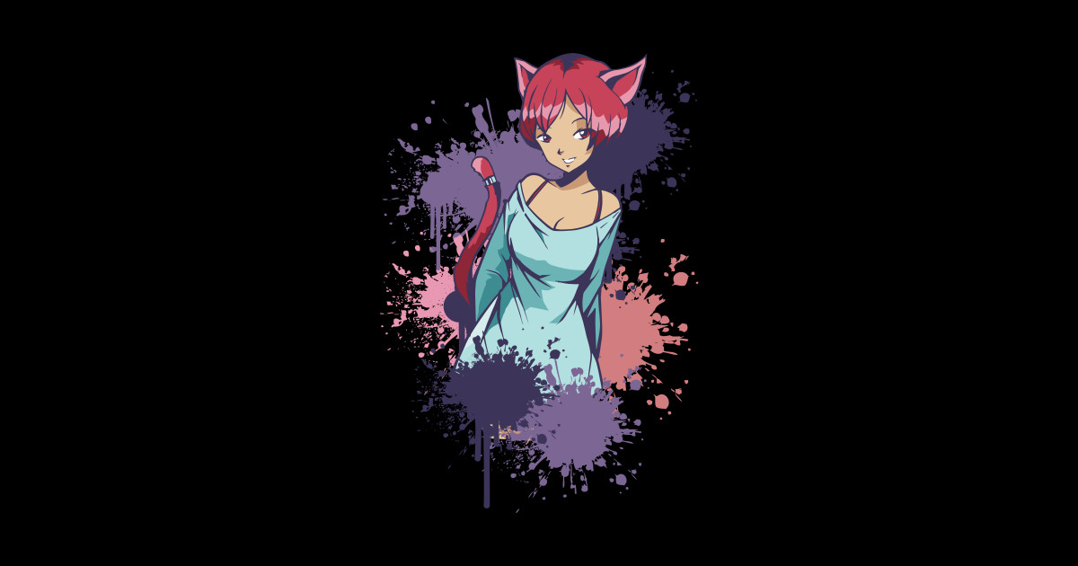 Waifu Catgirl - Waifu - Sticker | TeePublic