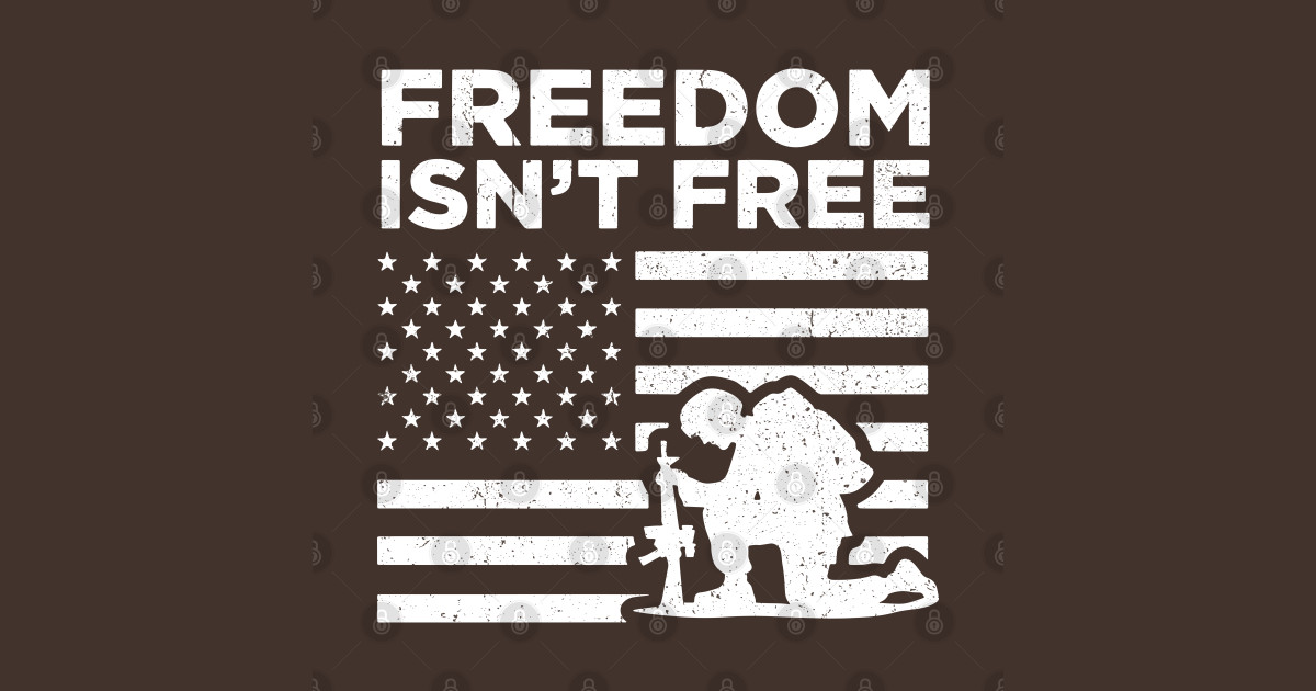 Freedom Isnt free 4th of July Flag Memorial Day - Memorial Day - T ...
