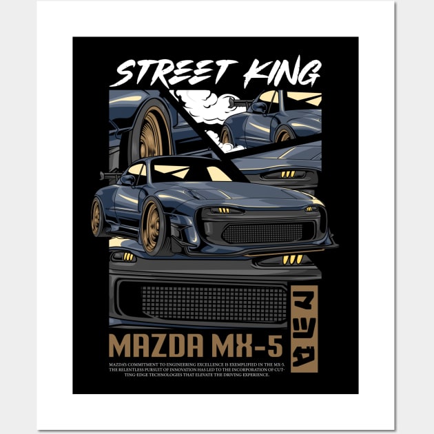 Miata MX-5 JDM Car - Miata Mx 5 Jdm Car - Posters and Art Prints ...