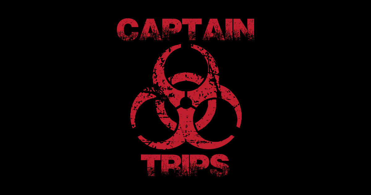 Captain trips - Captain Trips - Sticker | TeePublic