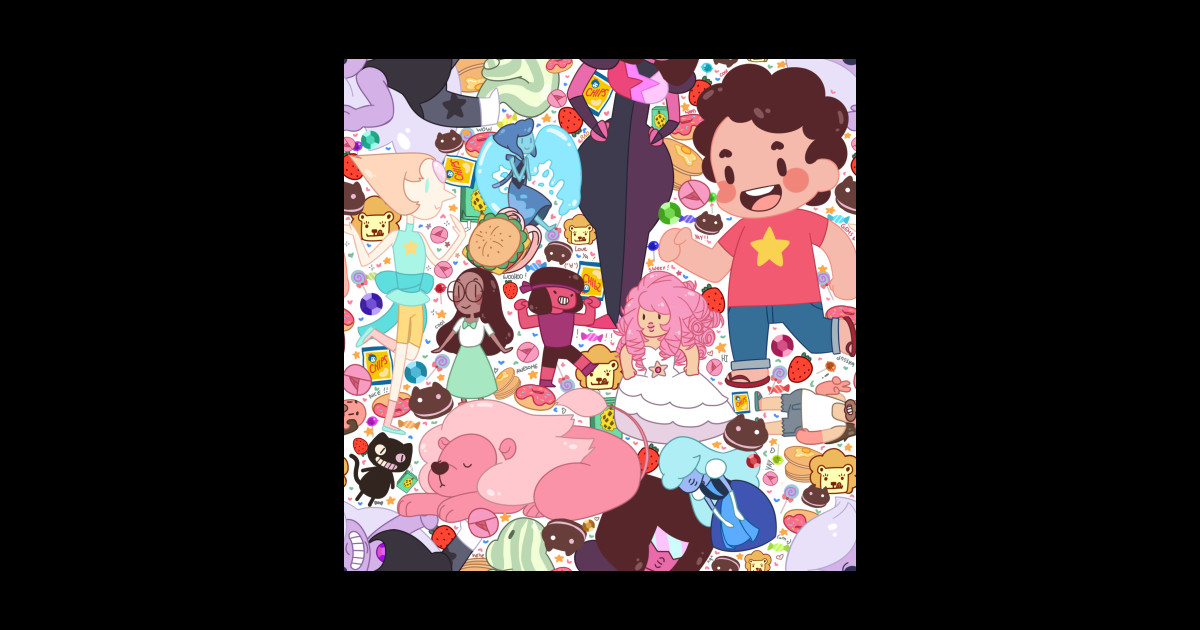 Steven Universe Pattern - Steven Universe - Sticker | TeePublic