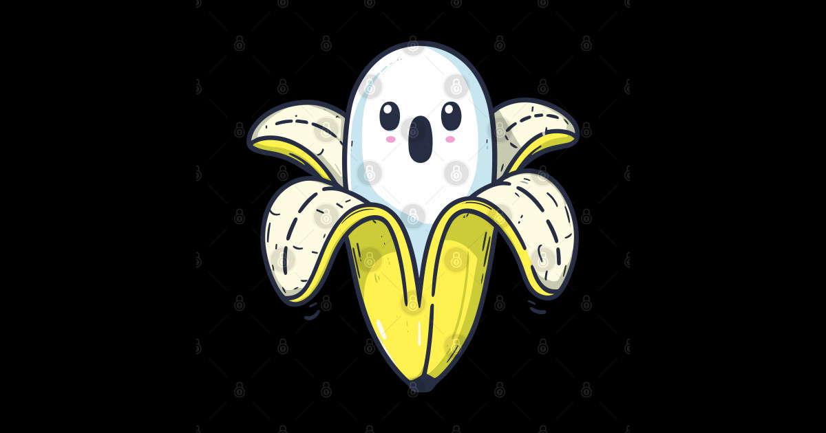 Boonana Funny Cute Banana Ghost Halloween Banana Lover - Banana ...