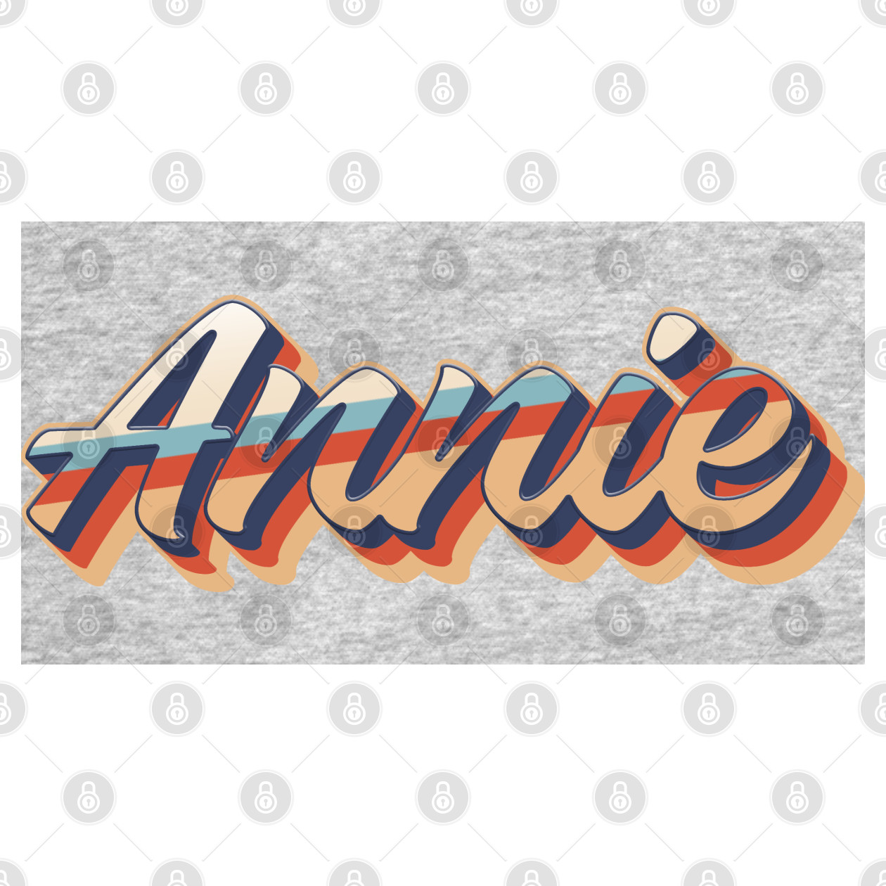 Annie name - cool 70s retro font surf style design - Annie Name Cool ...