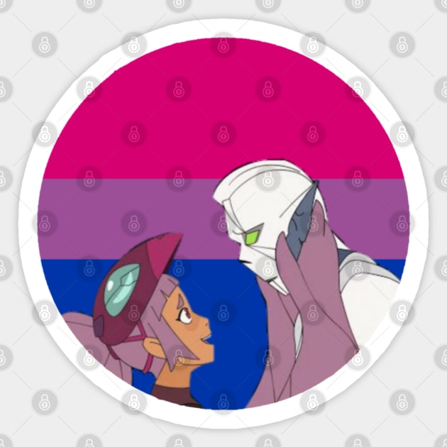 Entrapdak She-Ra Bisexual Flag SPOP - Shera - Sticker | TeePublic
