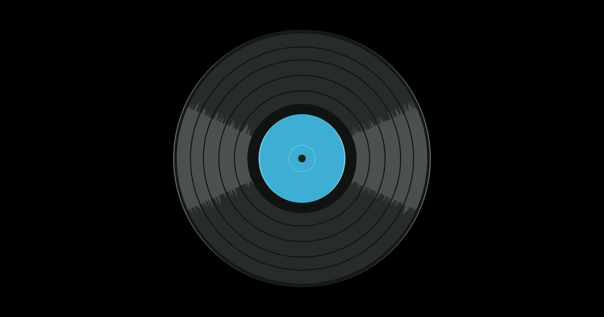 Retro Vinyl Records Pattern - Retro - Sticker | TeePublic