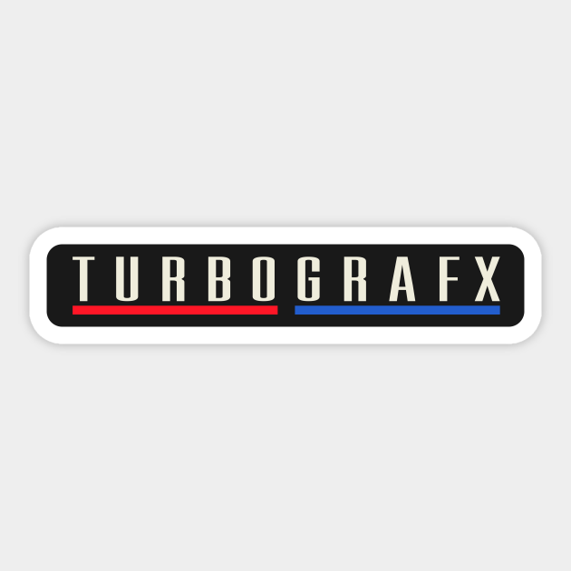 Turbografx Logo - Turbografx 16 - Sticker | TeePublic