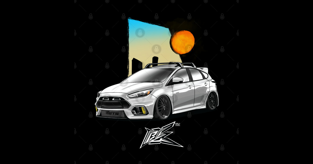 ford focus rs - Ford Focus Rs - Sticker | TeePublic