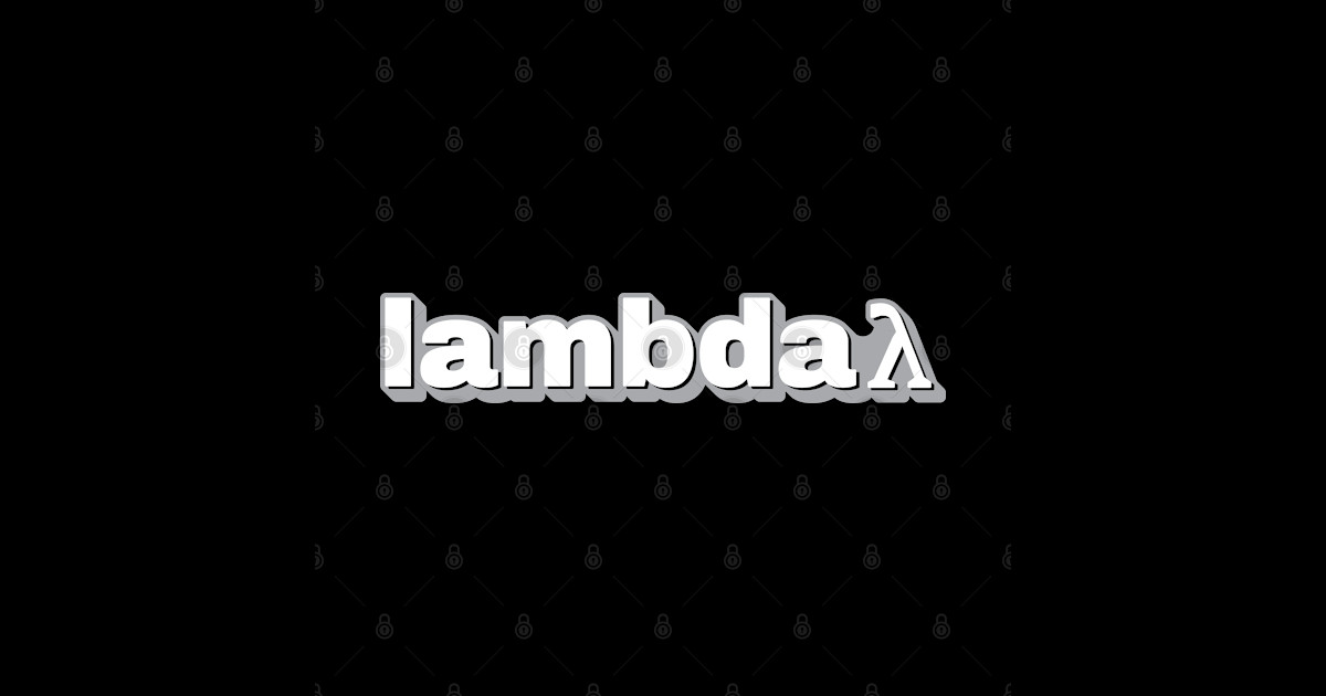 Lambda Logo - Lambda Lambda Lambda - Sticker | TeePublic