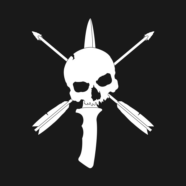 Special Forces, skull on dagger over crossed native arrows - Special ...