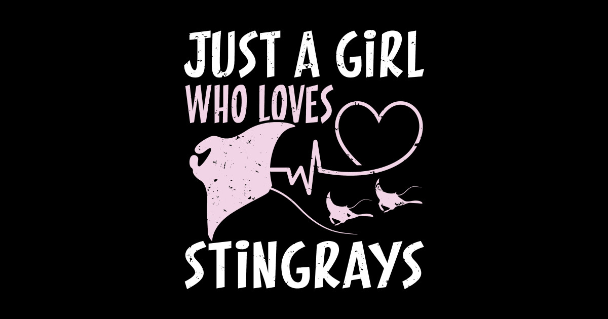 Funny Stingray Girl - Stingray Lover - Sticker | TeePublic