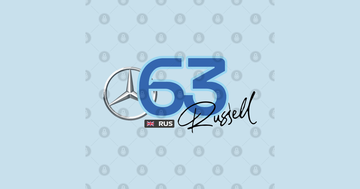Formula 1 - George Russell Number. - Formula 1 - T-Shirt | TeePublic