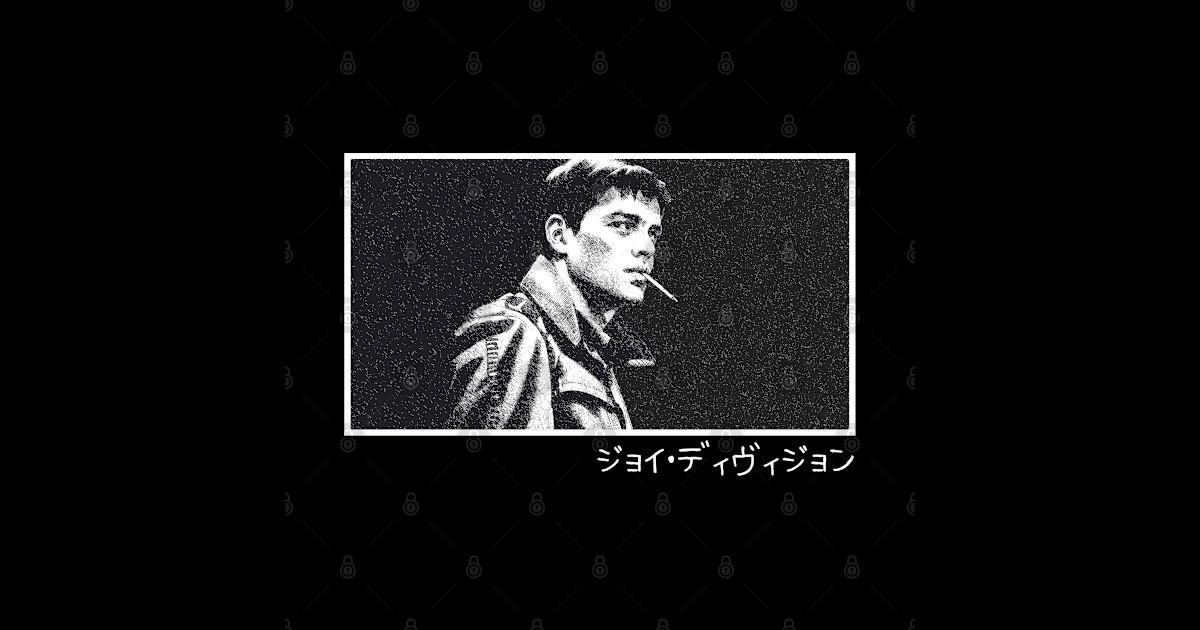 Ian Curtis Katakana // Fanmade - Joy Division - Sticker | TeePublic