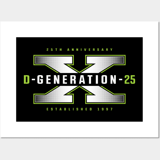 DX 25th Anniversary Logo - D Generation X - Posters and Art Prints ...