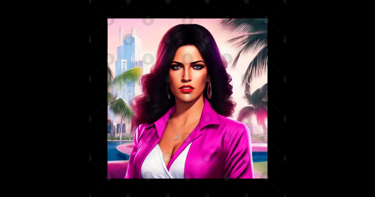 City of Vice - Woman - Vice City - Sticker | TeePublic