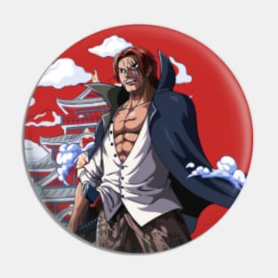 One Piece Luffy Shanks Black Pins and Buttons for Sale | TeePublic