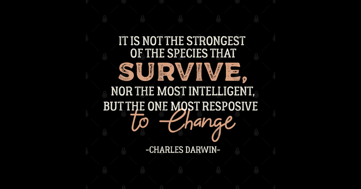 Evolution Inspirational Charles Darwin Quote - Natural Selection ...